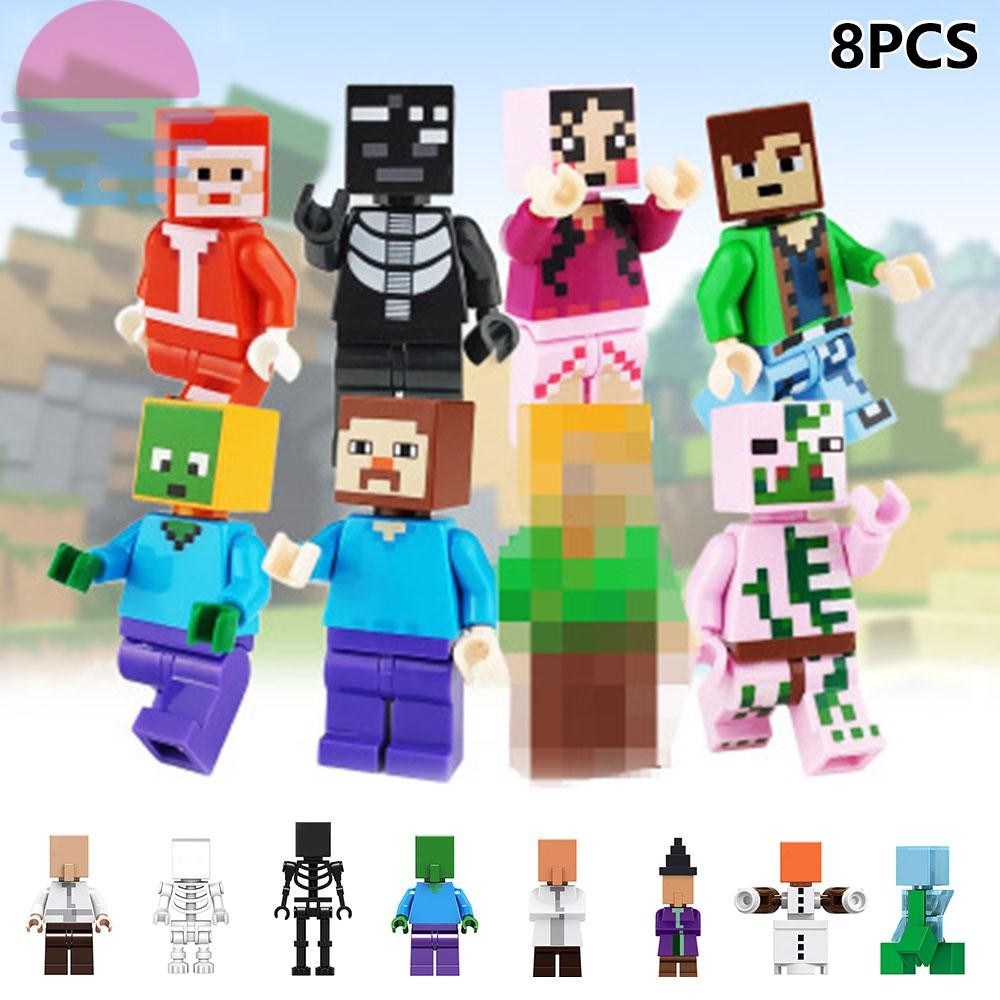 Minecraft Blocks Figures Fit Building Characters World Mini My Series ...