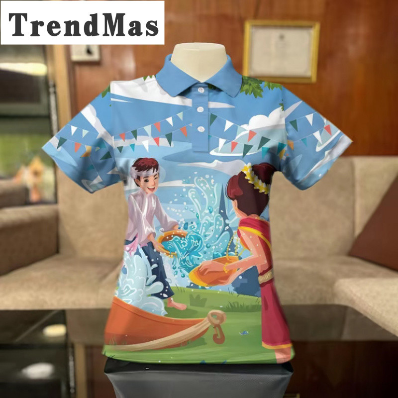 2025 Songkran Polo shirts Songkran Thai Songkran Festival polo shirts ...