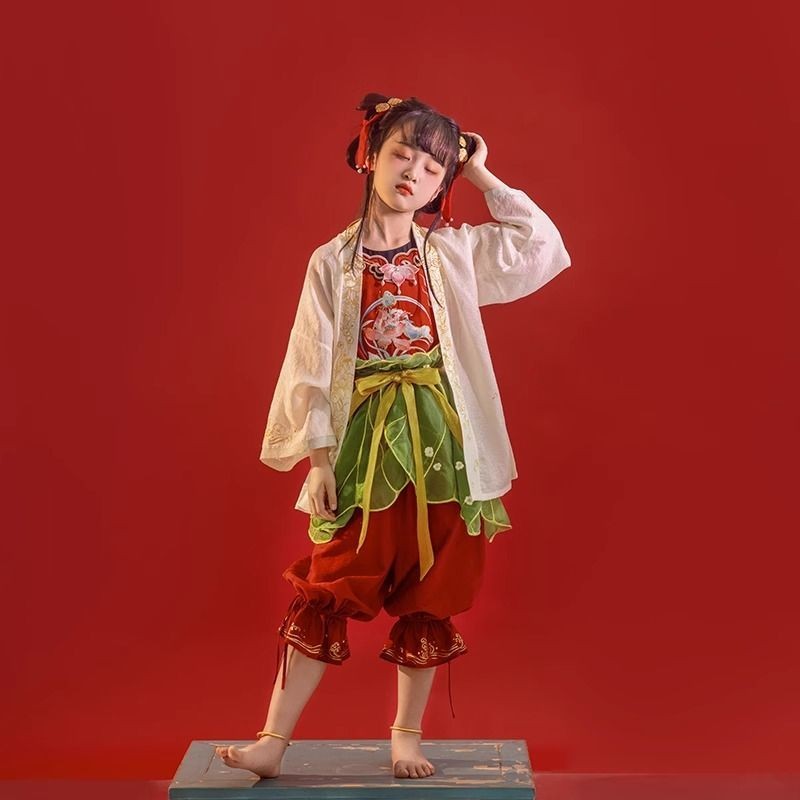 New Version Hanfu Heavy Industry Embroidery Children Men Women Style ...
