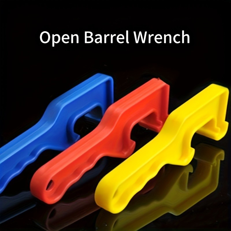 Set of 3 Red And Blue-Yellow Barrel Openers Featuring a Curved Handle ...