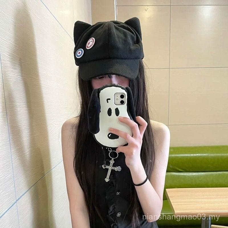 Cartoon Cartoon Cute Cat Ear Cap Female Anime Merchandise Asuka cos ...
