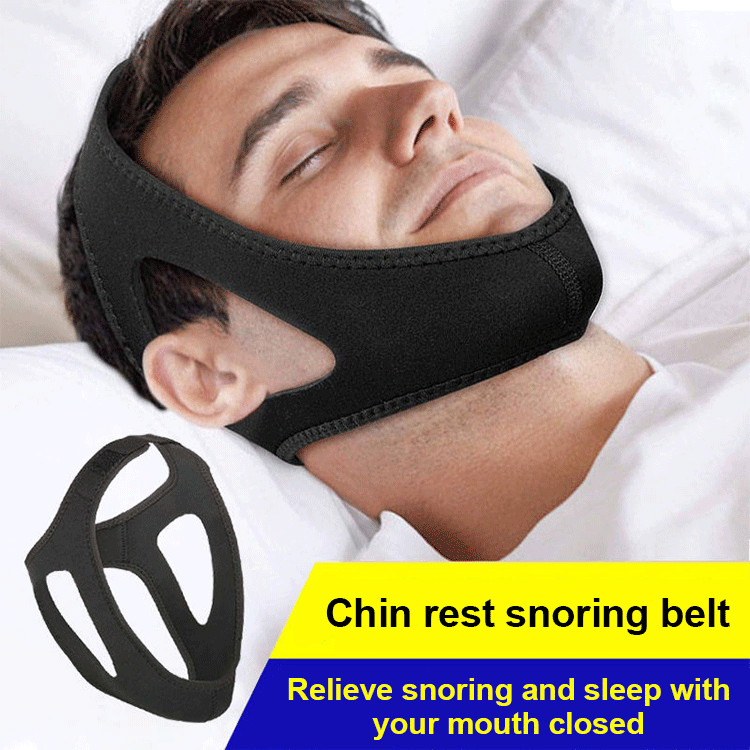 【Comfortable/No Odor】Triangular chin strap for stopping snoring/ Anti ...