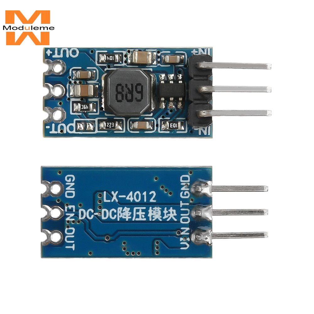 DC-DC Buck Module Mini 1.2A Buck Converter Power Module 6-40V to 5V/12V ...