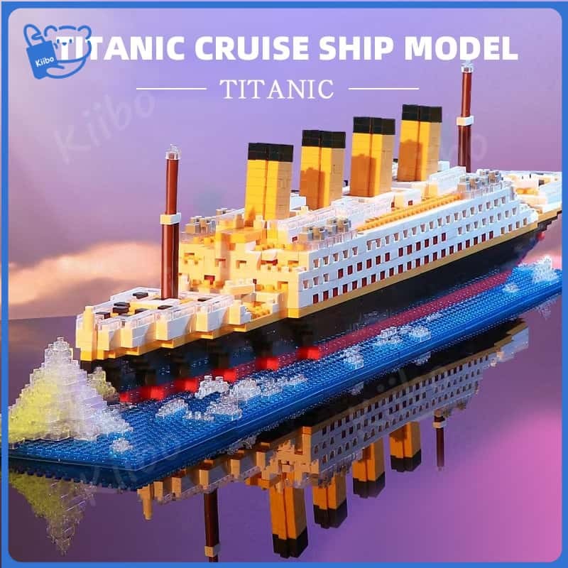 Large titanic Ship toy Mini Bricks titanic Model Cruise Ship Model Boa ...