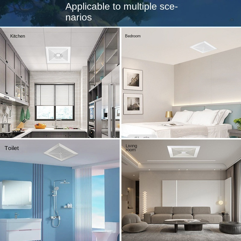 Kipas Udara Solar DC Kipas Ekzos Mini Dikuasakan 12V Siling Salur 8/10 ...