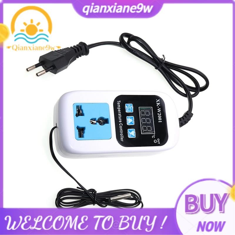Xk W2001 Digital Temperature Controller Socket Ac 110 220v Thermostat Regulator Socket Outlet