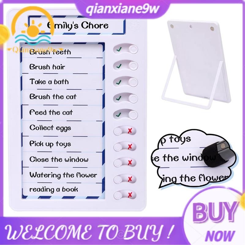 1Set Erasable Chore Chart for Kids,Reusable to Do List Board My Chores ...
