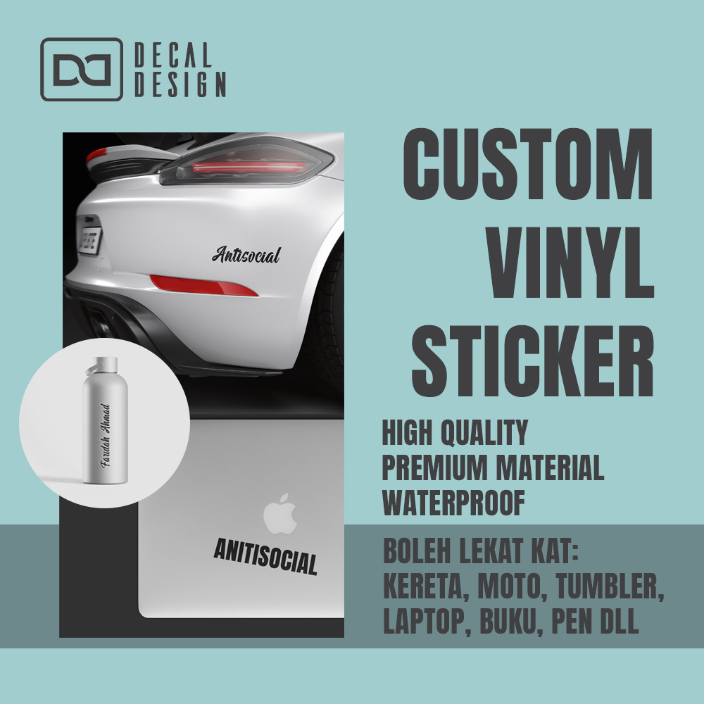 Custom Vinyl Sticker: High Quality and Waterproof, Perfect for Car ...