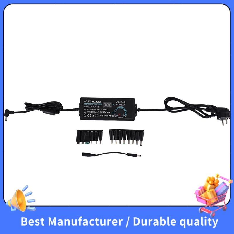 【NEW】5A 120W Adjustable Power Supply, Universal Power Supply Adapter 3V ...