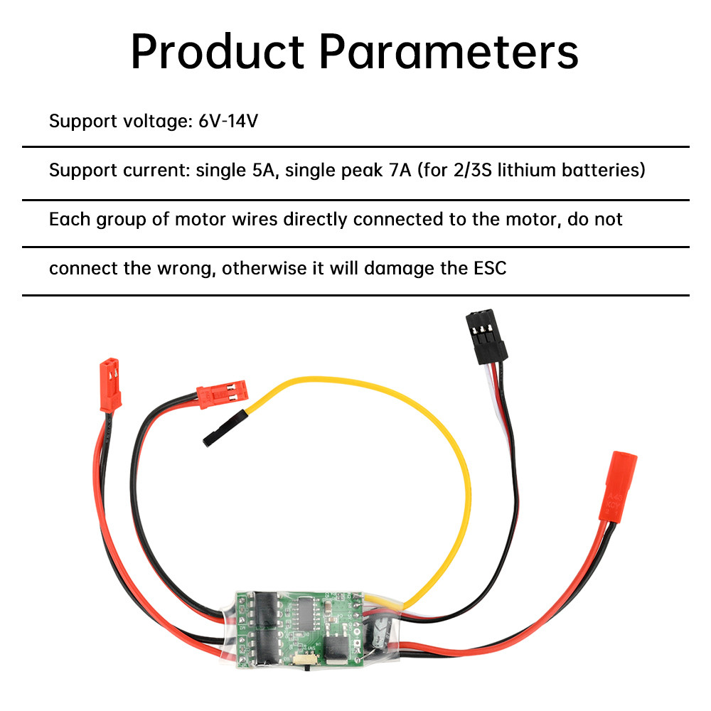 Pcbfun Dual Bidirectional ESC Brush ESC Speed Controller RC Model Boat ...