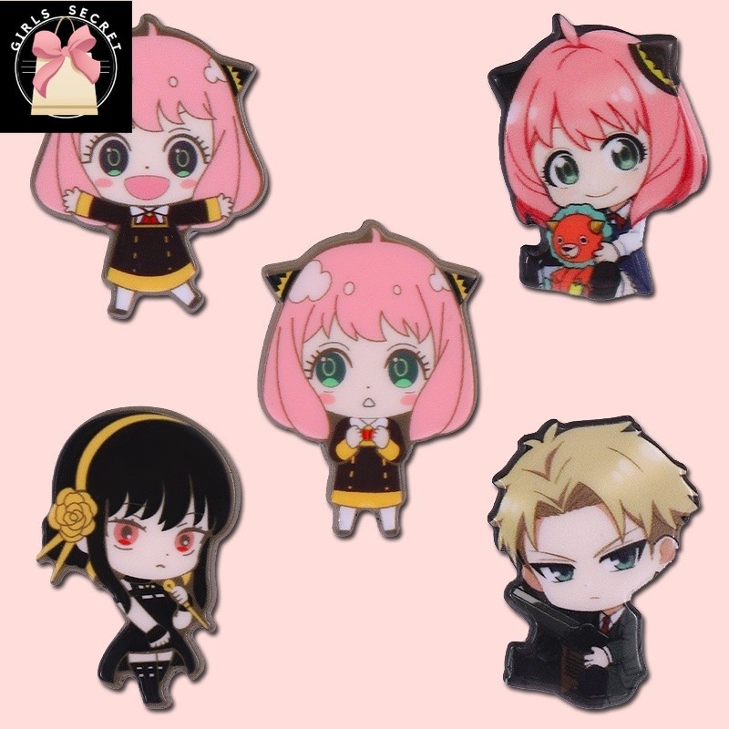 QQBaccessoriesTeam New Anime SPY×FAMILY Enamel Pins Cute Anya Forger ...