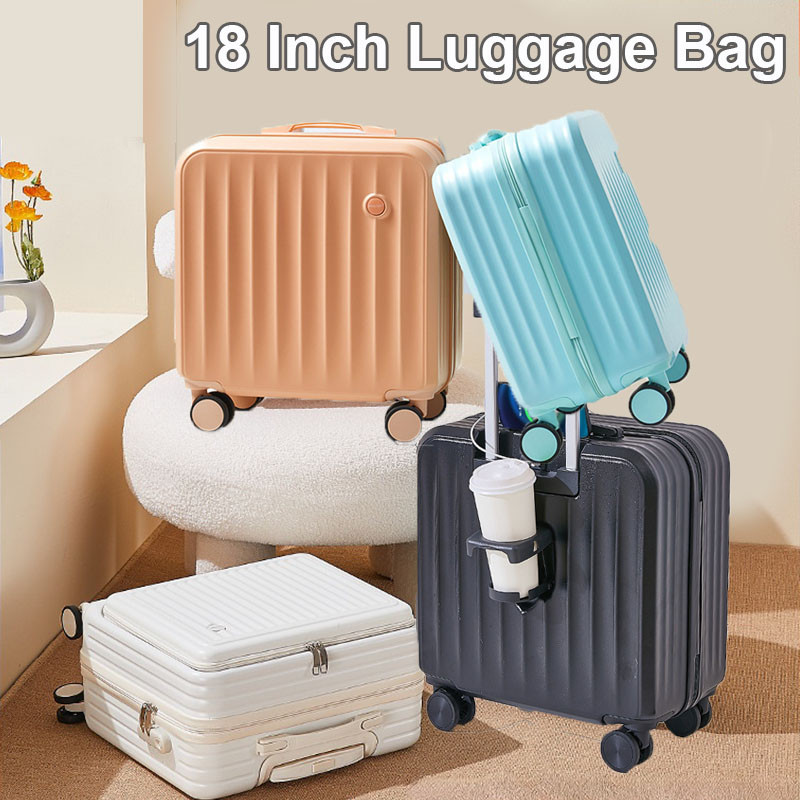 18 Inch Luggage Bag Travel Luggage Suitcase with USB Charging Cup ...