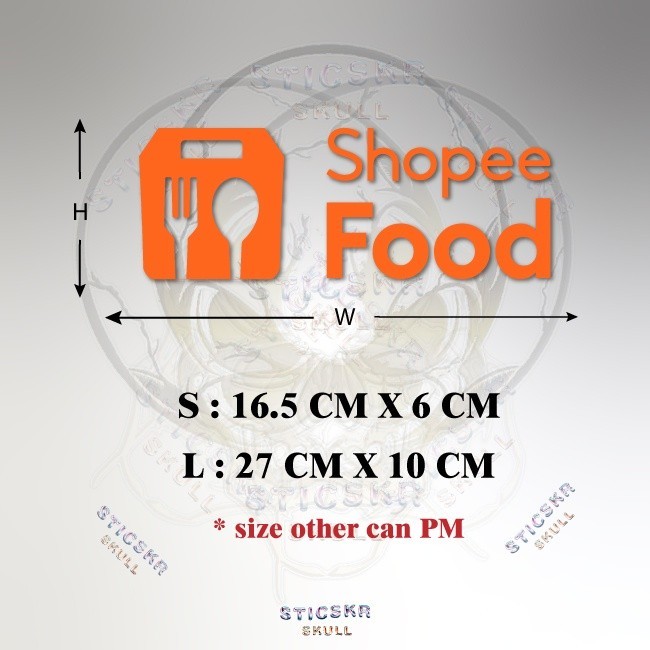 Shopee Food Sticker Car Vinyl/Stiker Kedai Kereta | Shopee Malaysia
