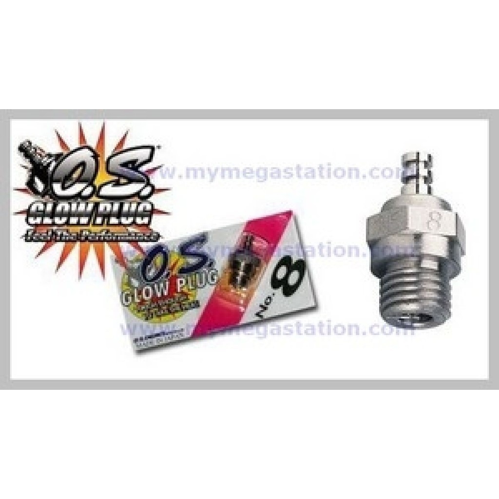 Nitro Plug OS Engines O.S 8 Glow Plug Long Med Air/Car 100% Original Made In Japan RC Nitro Car ...