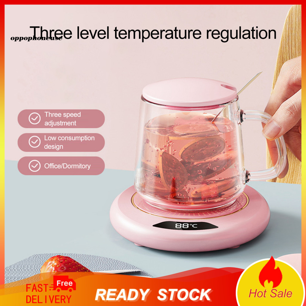 OPPO Electric Cup Warmer Pad Heated Coaster Usb Mug Warmer with 3-temp ...