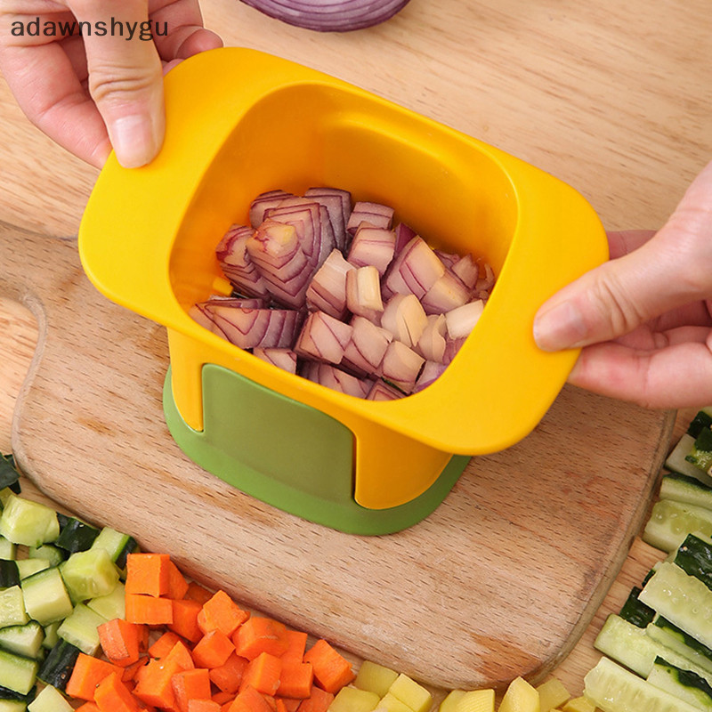 adawnshygu 2-in-1 Vegeta2-in-1 Vegetable Chopper Dicing g Tool Hand ...