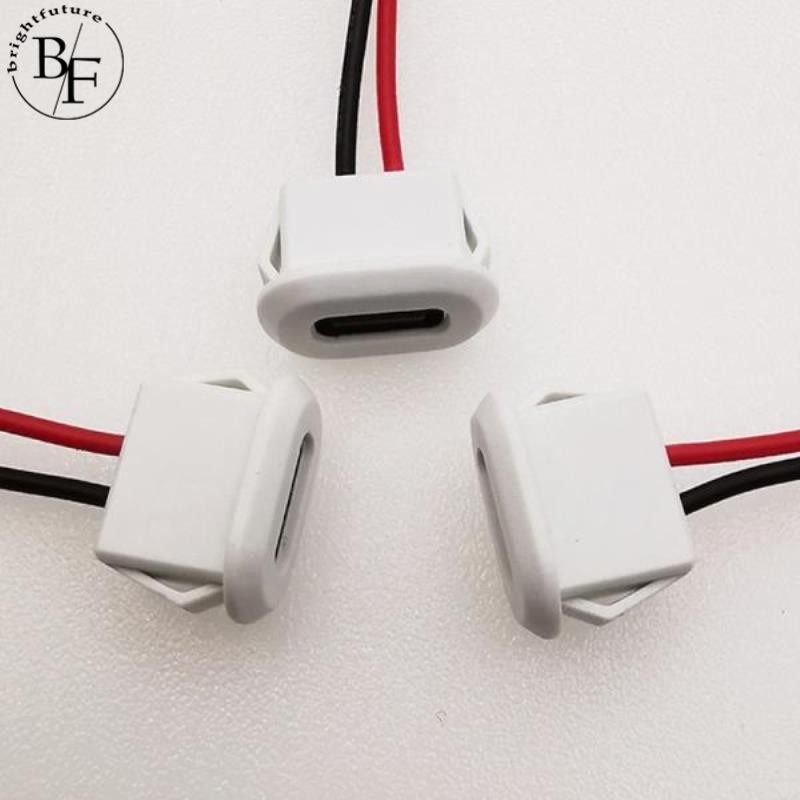 2-Pin USB-C Type USB Connector Waterproof Direct Compression Female ...