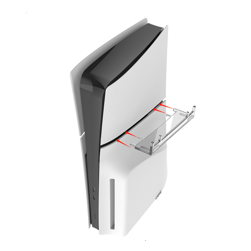 For PS5 Slim Console Stand Fixed Horizontal Support Acrylic Stable ...