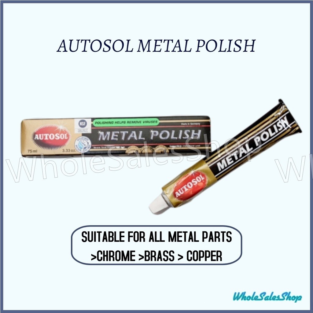 [ORIGINAL] 75ML AUTOSOL METAL POLISH RUST REMOVER CHROME CLEANER POLISH ...