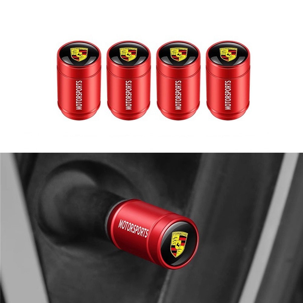 4Pcs Red Porsche 911 GT3 GTS GTR 718 917 Taycan Macan Cayman Boxster ...