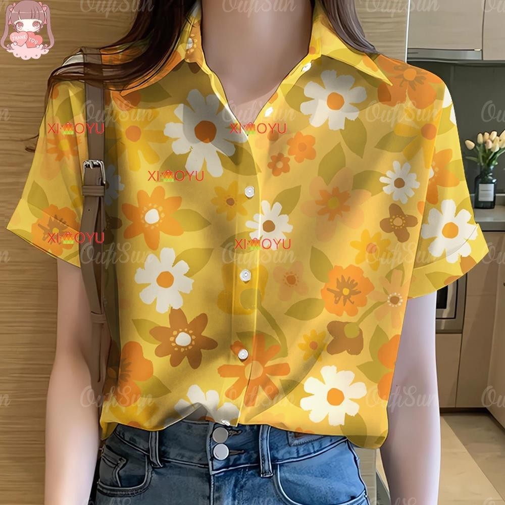 Songkran shirt 2567 Hawaiian women's casual women's New Year's women's ...