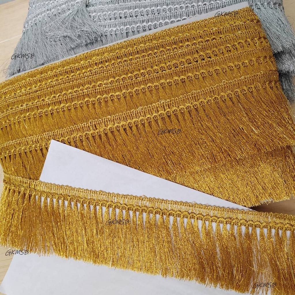 1 roll (15 meter) Lace Jurai Halus 2" / 3"Curtain Fringe code#3012 Lace ...