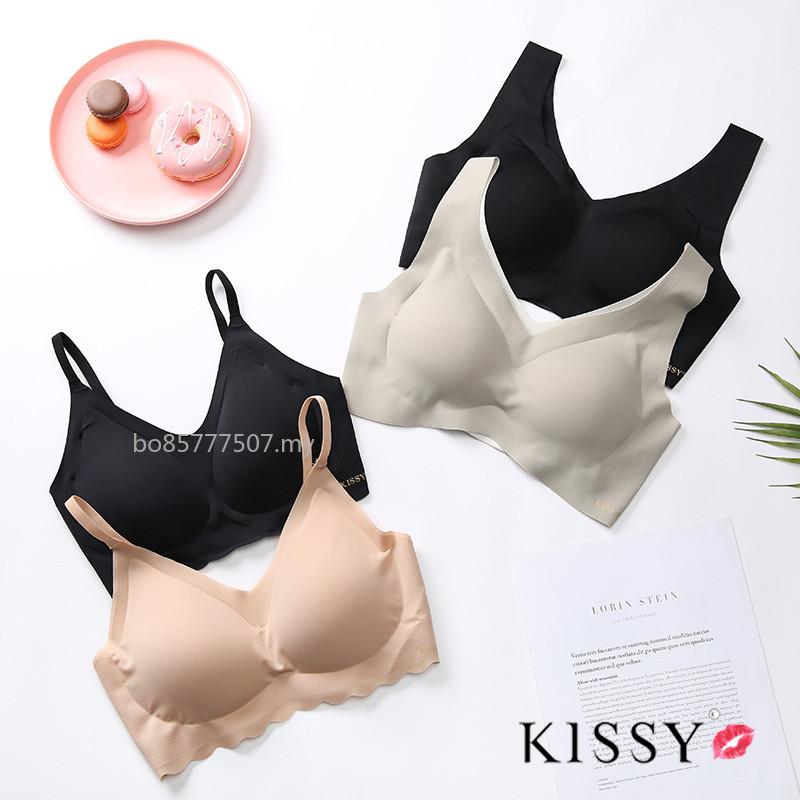 kissy bra Kissy单件内衣 Underwear Suspenders Seamless No Steel Ring Push-Up Bra Vest RUWEN内衣 正品 ...