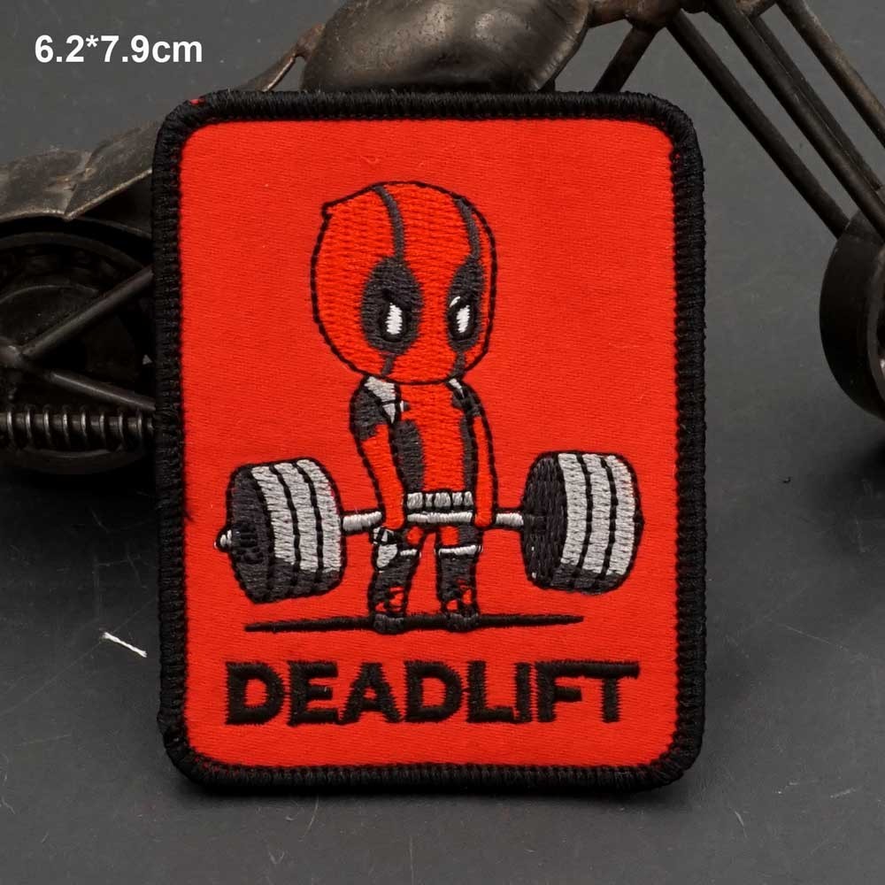 【Customized 】 Deadlift weightlifting fitness exercise 3D Velcro Patch ...