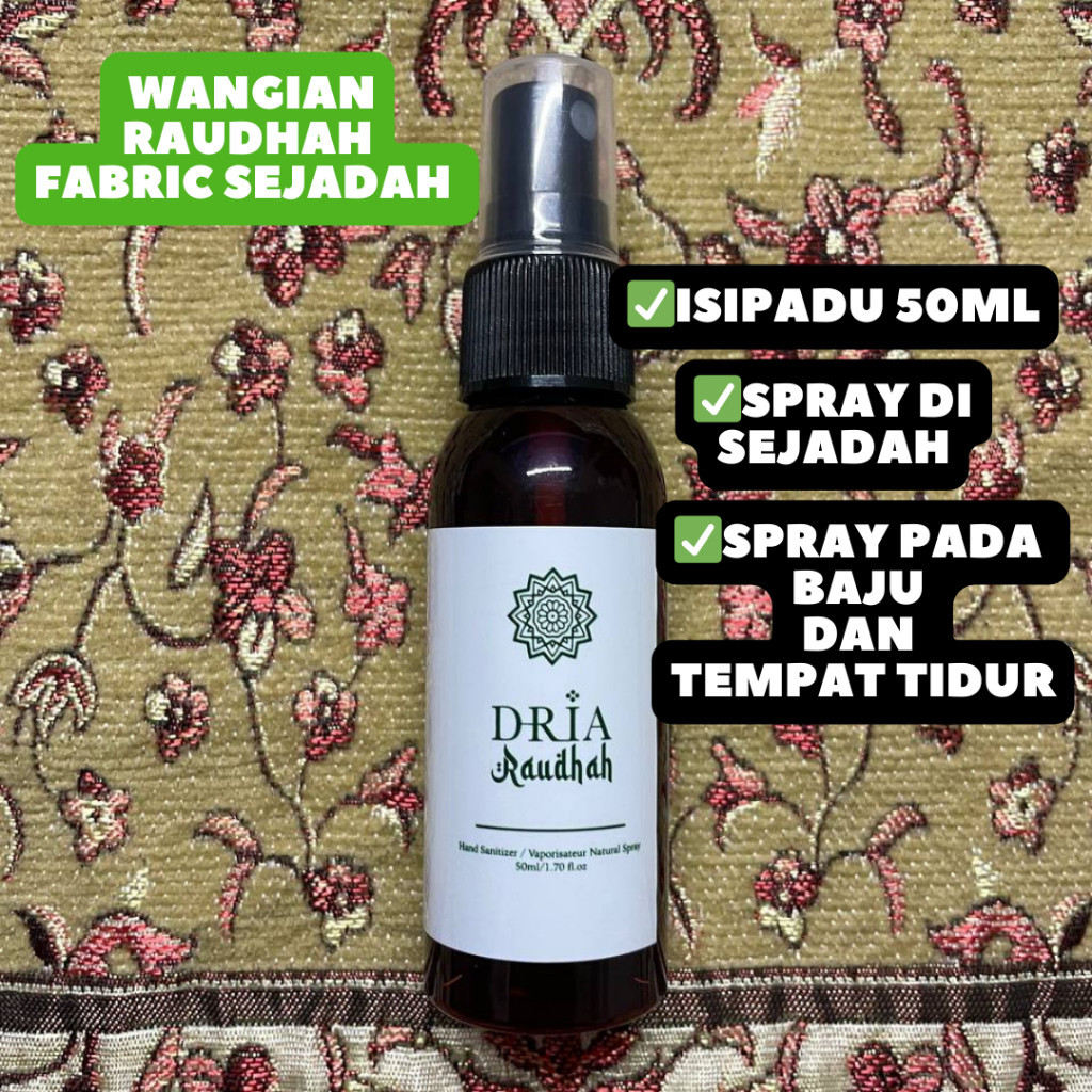 Fabric Spray Air Freshener Wangian Haruman Raudhah untuk Sejadah dan ...