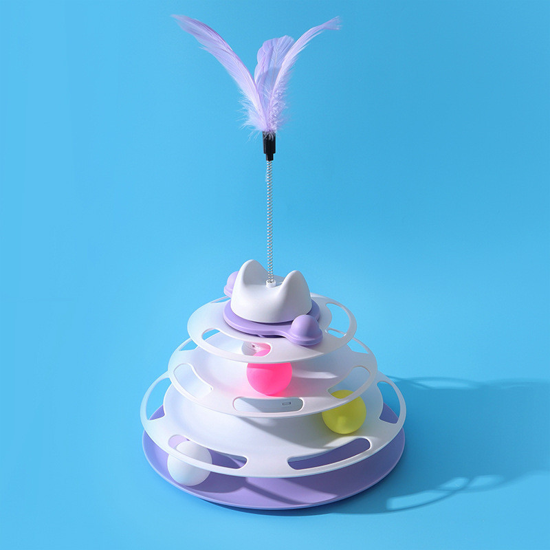 Spinning Balls Cat Toy Cat Tower Mainan Kucing Cat Tower Japanese ...