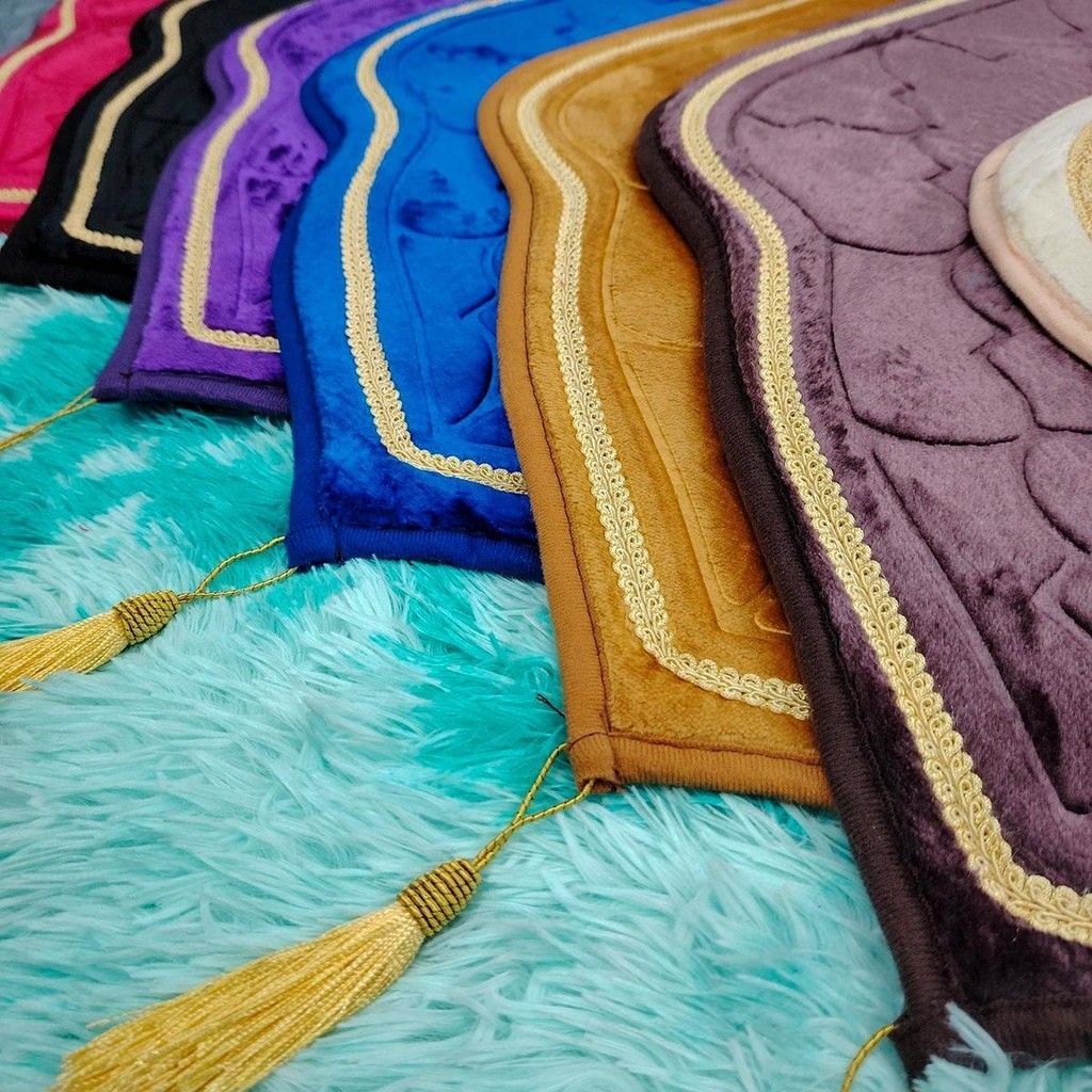 Sejadah Kubah Gebu Embossed Sejadah Hadiah Dome Sejadah Travel Soft ...