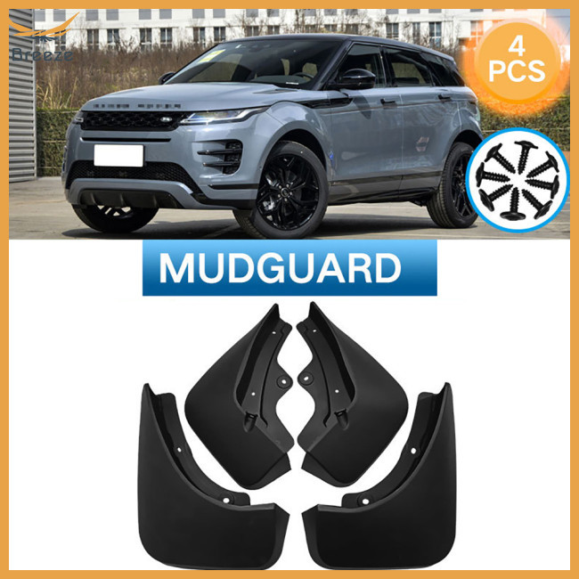 breeze Replacement Mud Flaps Kit With Screws, Front And Rear Tire ...
