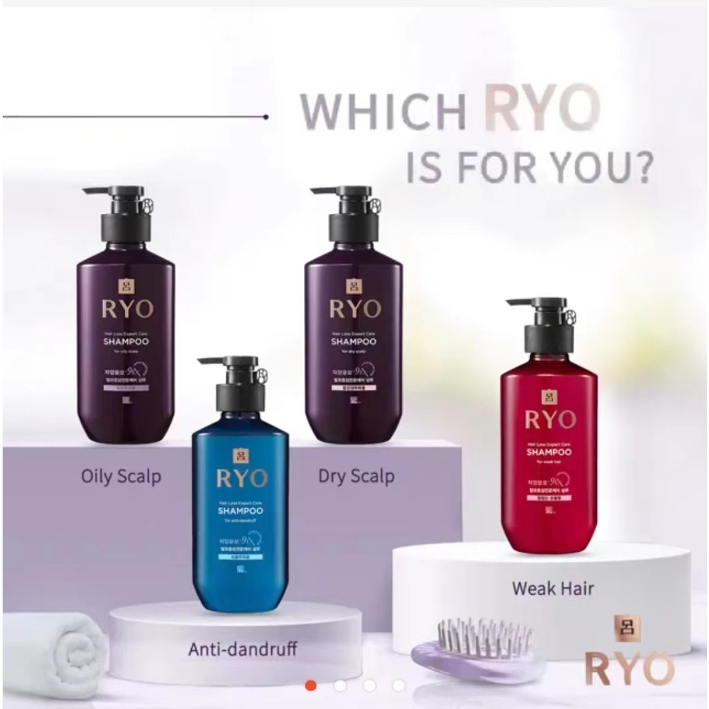 Ryo Hair Loss Expert Care Shampoo 400ml / 100ml Anti-Dandruff Oily ...