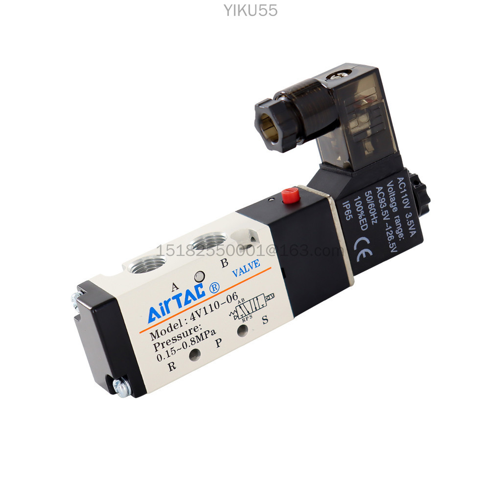 AirTac Solenoid valve 4V110-06-DC24V/AC220V control valve（new original) | Shopee Malaysia