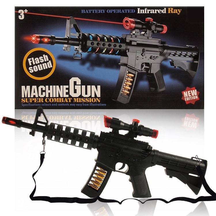 Toys Machine Gun with Flash Sound And Infrared Ray | Shopee Malaysia