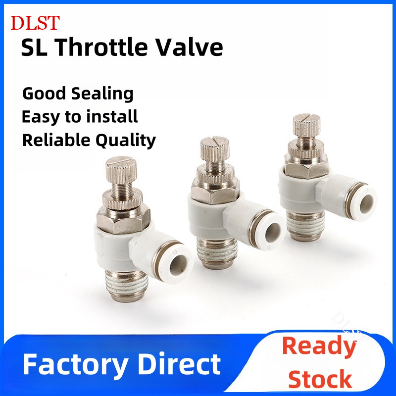 Sl8-02 Speed Regulating Valve Quick Quick Plug Joint SL Pneumatic Trachea Throttle Valve ...