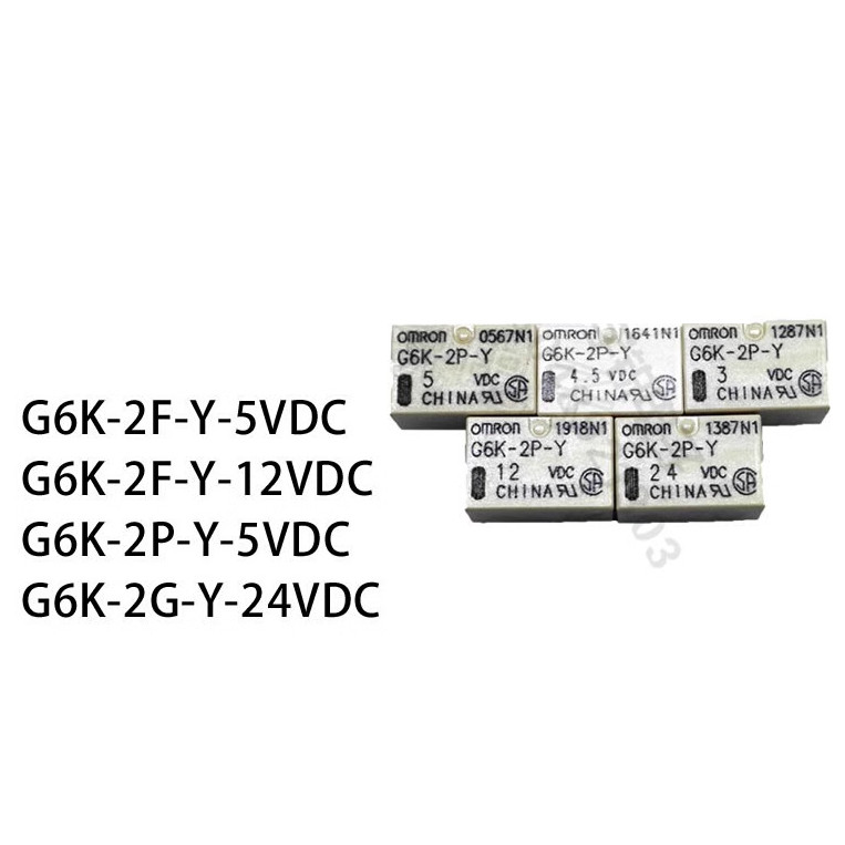 Omron Relay G6K-2F-2G-Y-RF-3VDC-5VDC-12VDC-24VDC G6K-2P-2F-Y-5VDC-12VDC-24VDC Brand New | Shopee ...