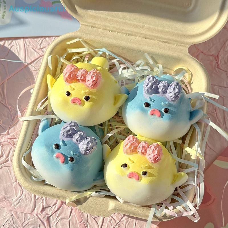 Auspiciousrui Cute Angry Puffer Fun Squishy Plush Fish Toys Antistress ...