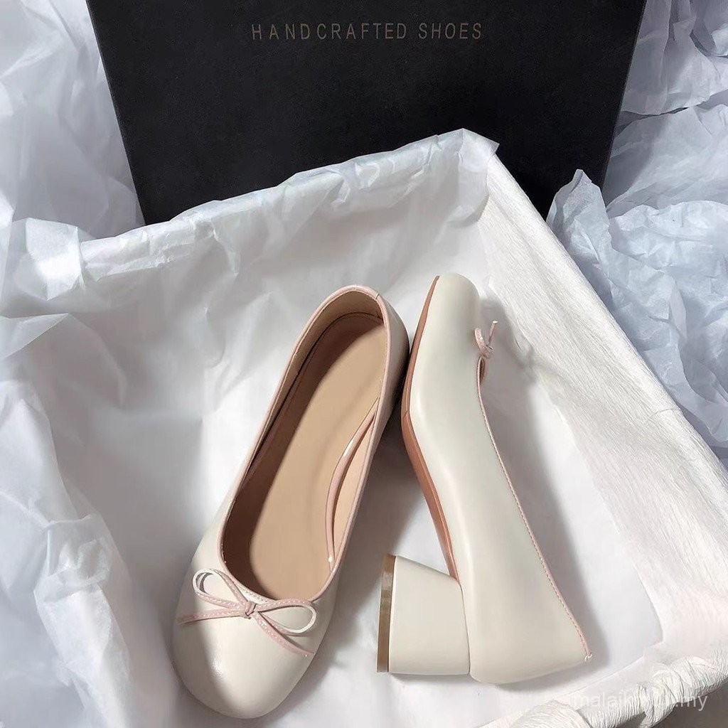 {Miao Lu} Rose Girl~Fairy Style Mary Jane Shoes Female Block Heel 2025 ...