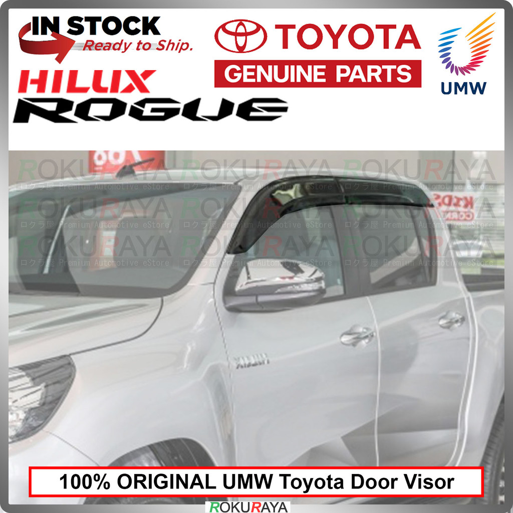[100% ORIGINAL UMW TOYOTA] Toyota Hilux Revo Rogue Rocco Rain Sun Wind ...