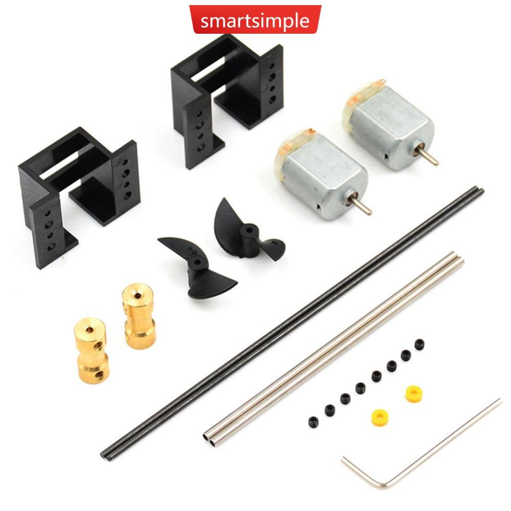 SMARTSIMPLE 2Set Double Motors RC Remote-Controlled Boat Motor Drive ...