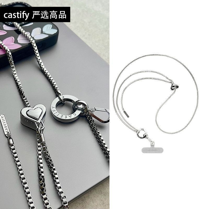Casetify Mobile Phone Chain Metal Love Cross-body Chain Woven Rope ...
