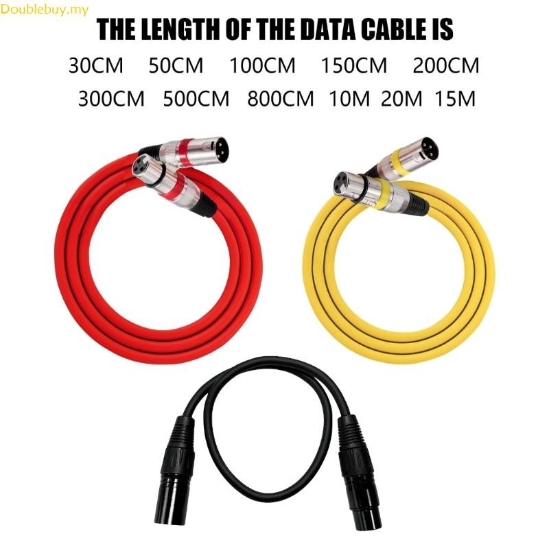 Doublebuy XLRs Microphones Cable Male to Female 3Pin for Enhanceds ...