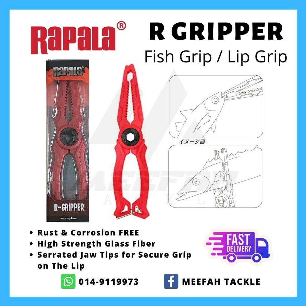 Original Rapala R Gripper Lip Grip - Fish Grip Fishing Accessories Tools | Shopee Malaysia