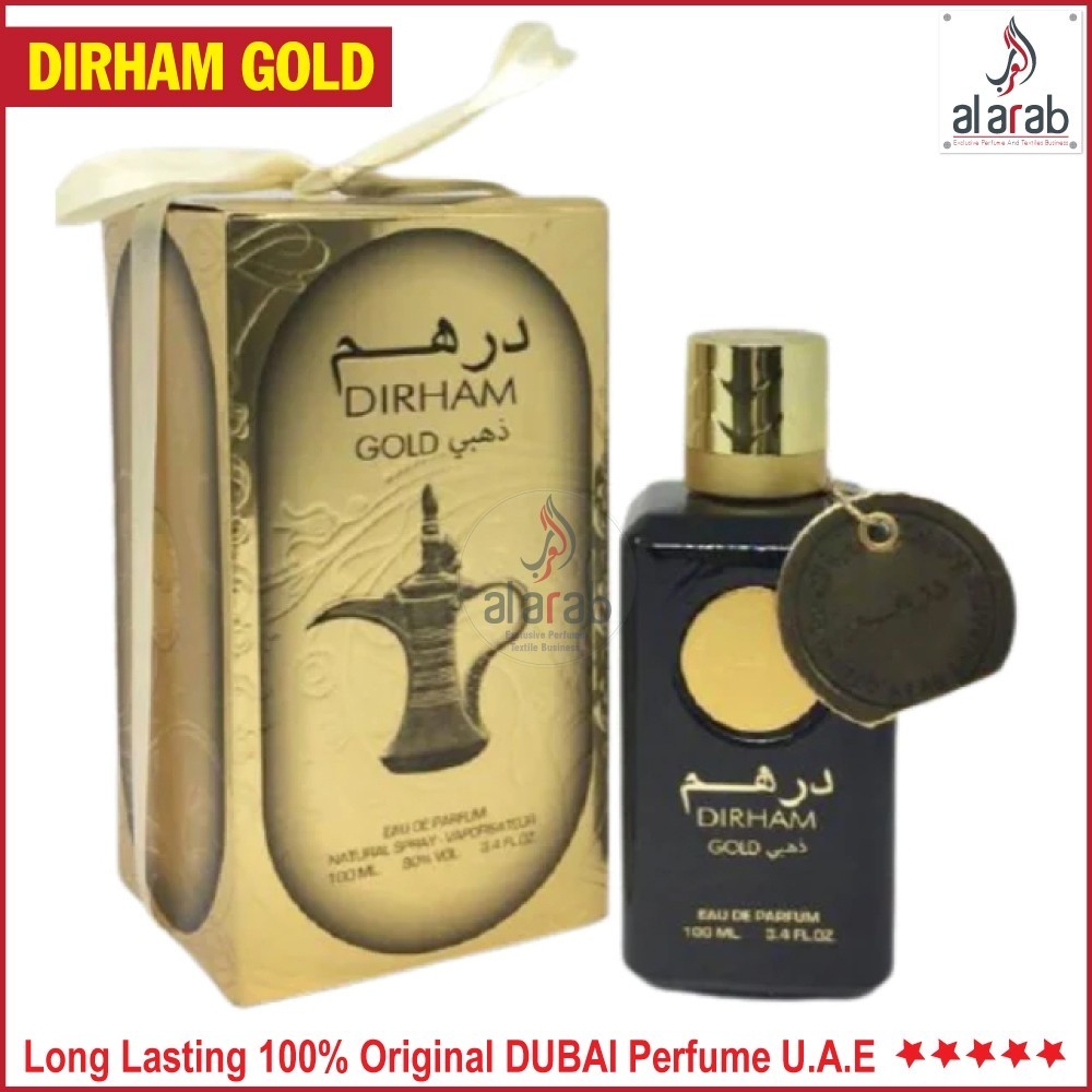 DIRHAM GOLD By Lattafa EDP Perfume for Men & Women Unisex Perfume 100ml ...