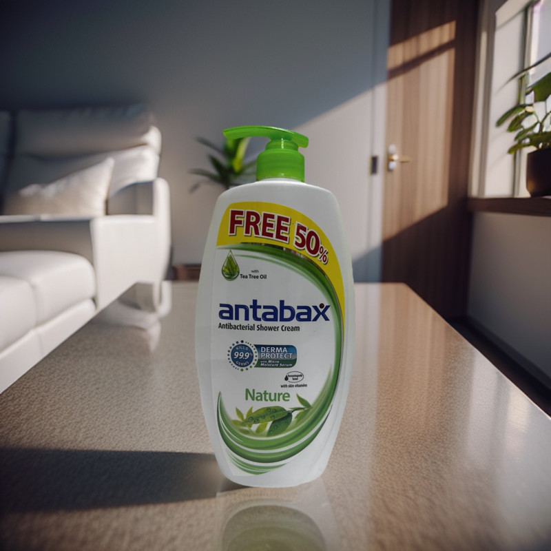 Antabax Nature Antibacterial Shower Cream 650ml + Free 50% (975ml ...