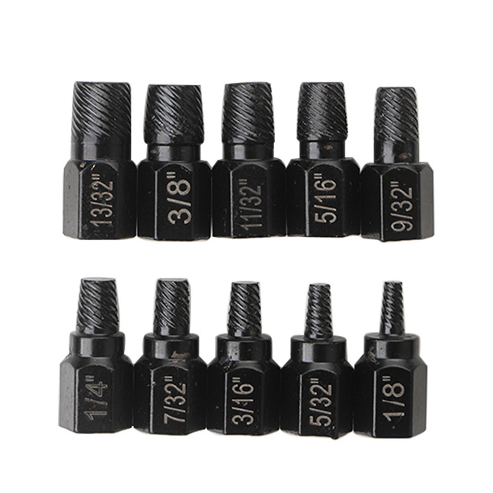 Master Screw Extractor 10 Pieces Broken Bolt Removere Extractor Pins ...