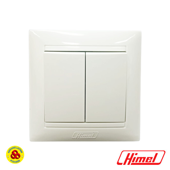 Himel Switch 2 Gang 1 Way Style Series HWDS2S Single Switch 2G 1W ...