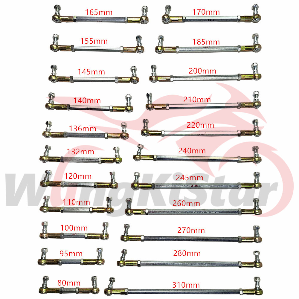 Motorcycle Steering Tie Rod kit Ball Joint M8 Ball Joiner Bolt Tie Rod ...