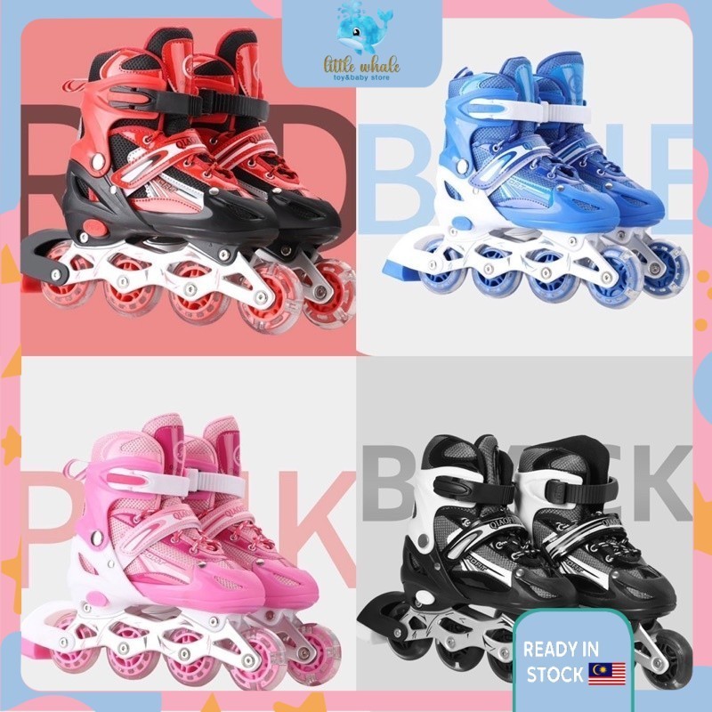 🐳Kasut Roda Budak Roller Kids Skate Shoes Kasut Roda Kids Roller For ...